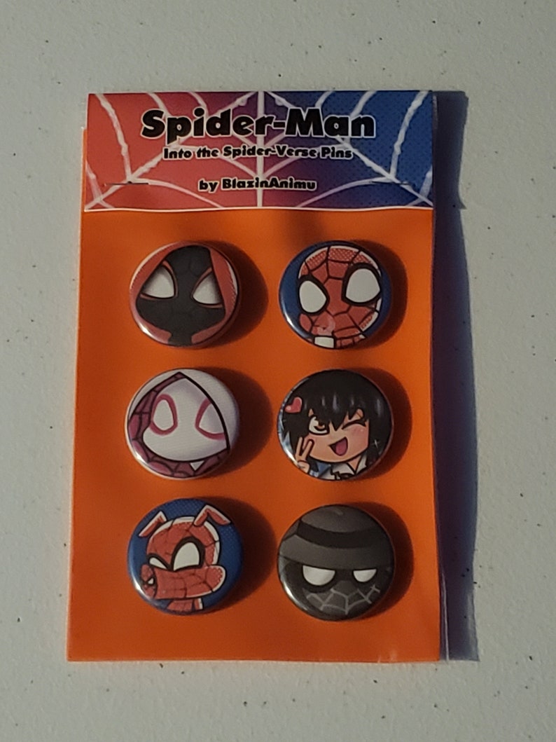 Spiderman Into the Spiderverse Pin Set - Etsy