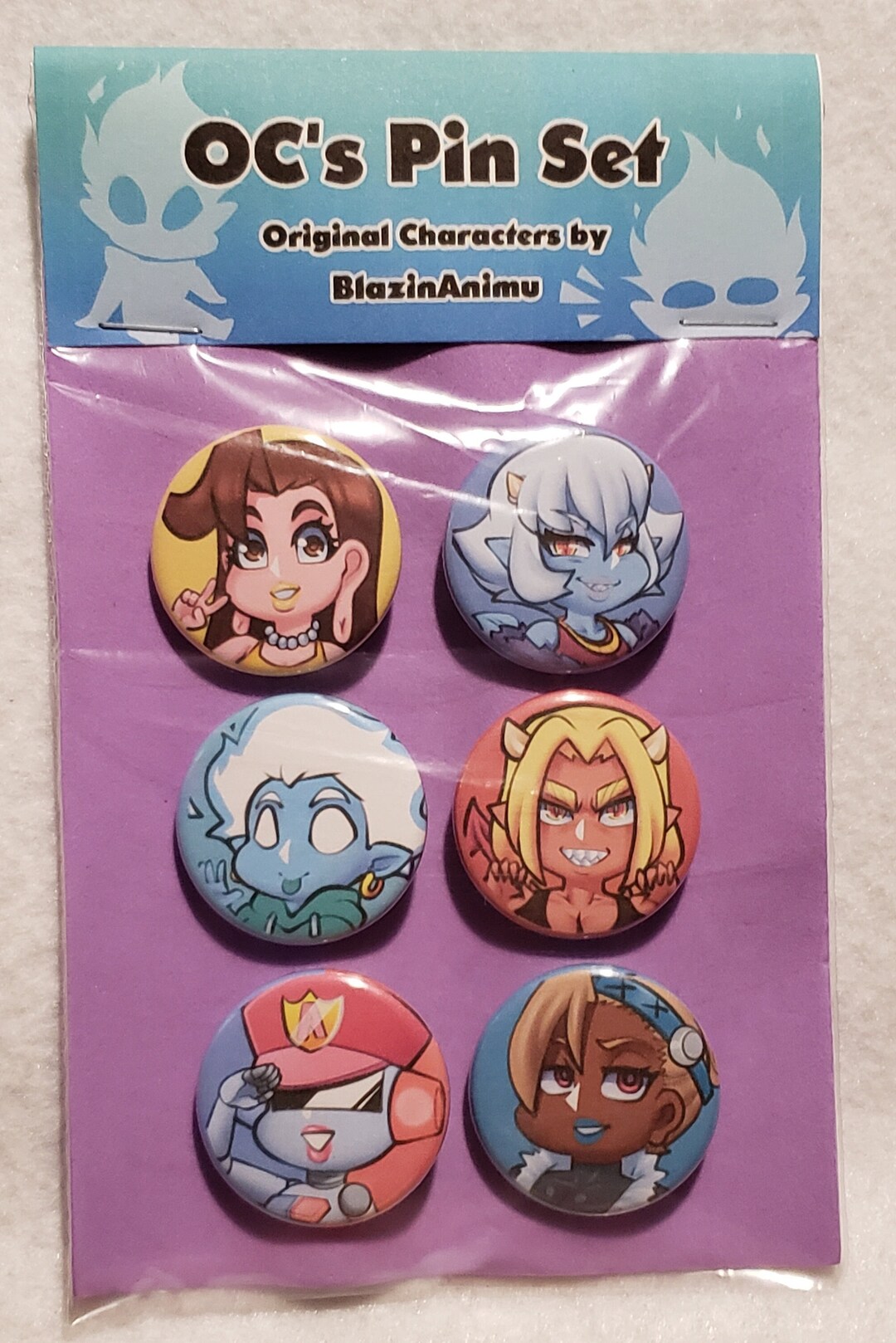 Original Characters Pin Set - Etsy