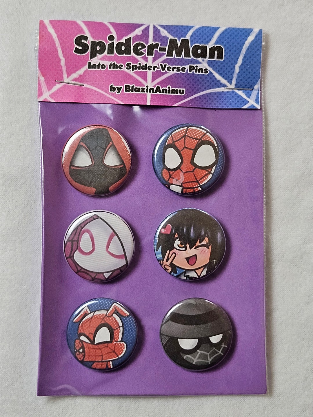 Spiderman Into The Spiderverse Pin Set - Etsy