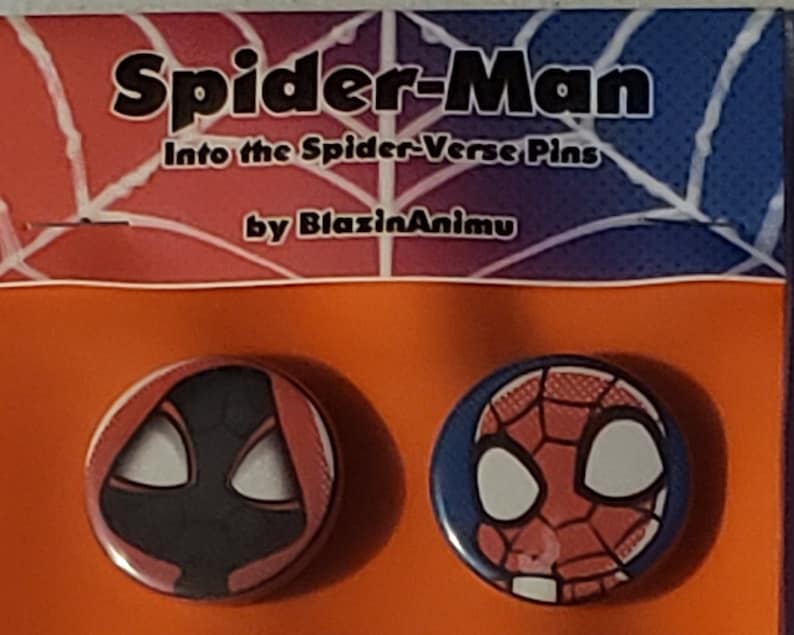 Spiderman Into the Spiderverse Pin Set - Etsy