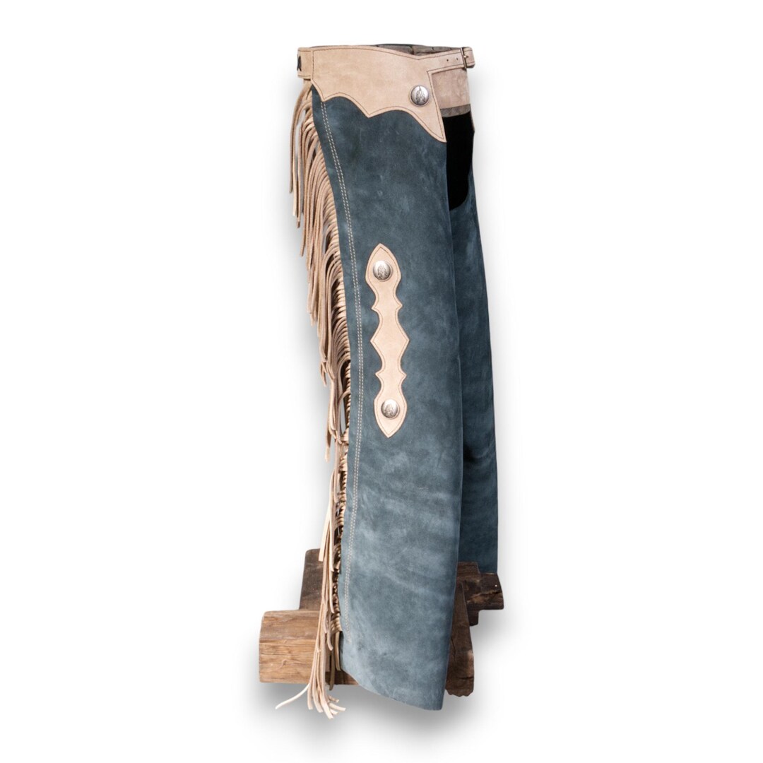 Made-to-order Handmade Leather Shotgun Chaps With Fringes and ...