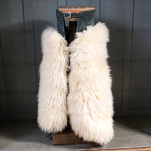 Custom Leather Batwing Chaps – Handmade With Fringes & Fur, Western ...