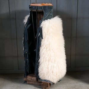 Custom Leather Batwing Chaps – Handmade With Fringes & Fur, Western ...