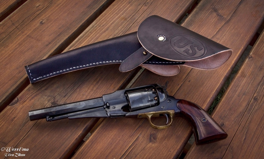 Handcrafted Civil War Revolver Holster Authentic and Customizable - Etsy