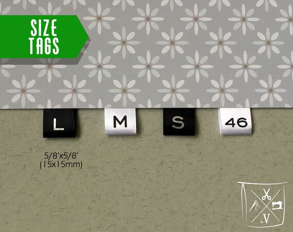 Custom Satin Size Labels Baby Size Labels Toddler Size | Etsy
