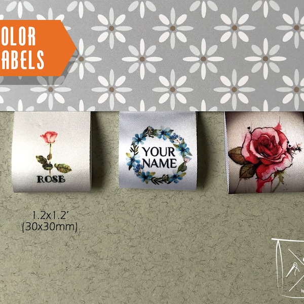 Custom Satin Labels - Etsy