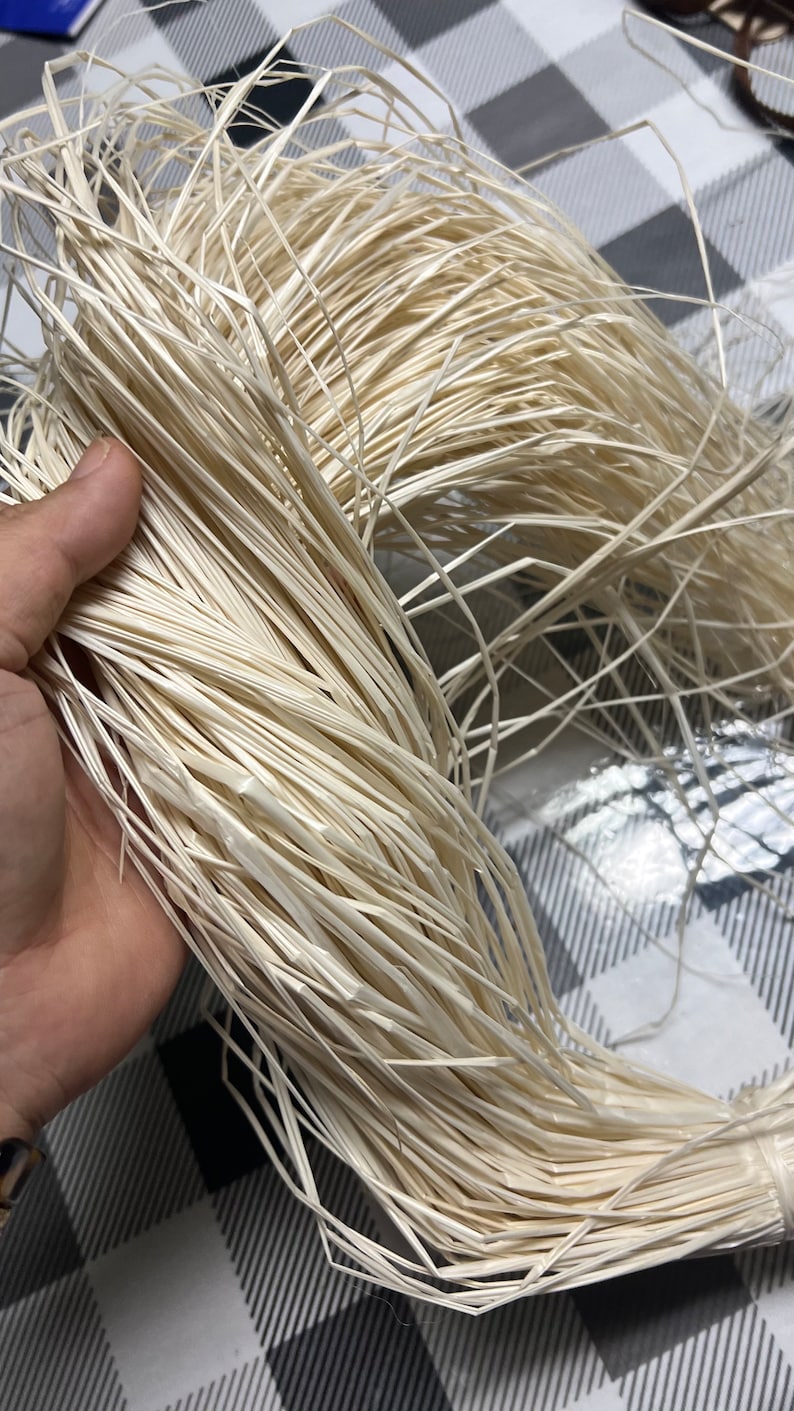 Dried White Coconut Leaves Rito Niau Bundle 400 Strands Natural Palm ...