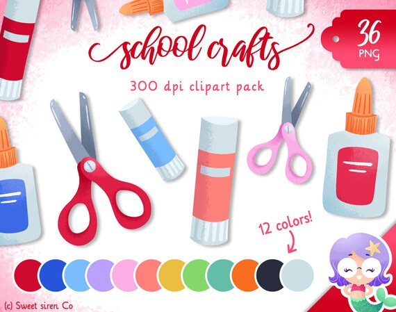 Scissors And Glue Clipart