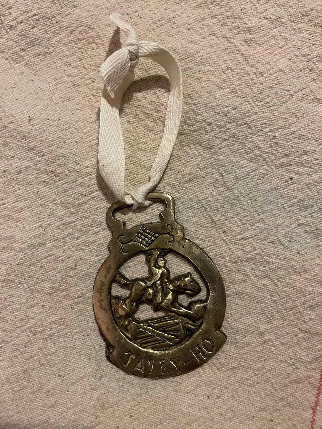 Vintage Horse Brass Medallion - Etsy