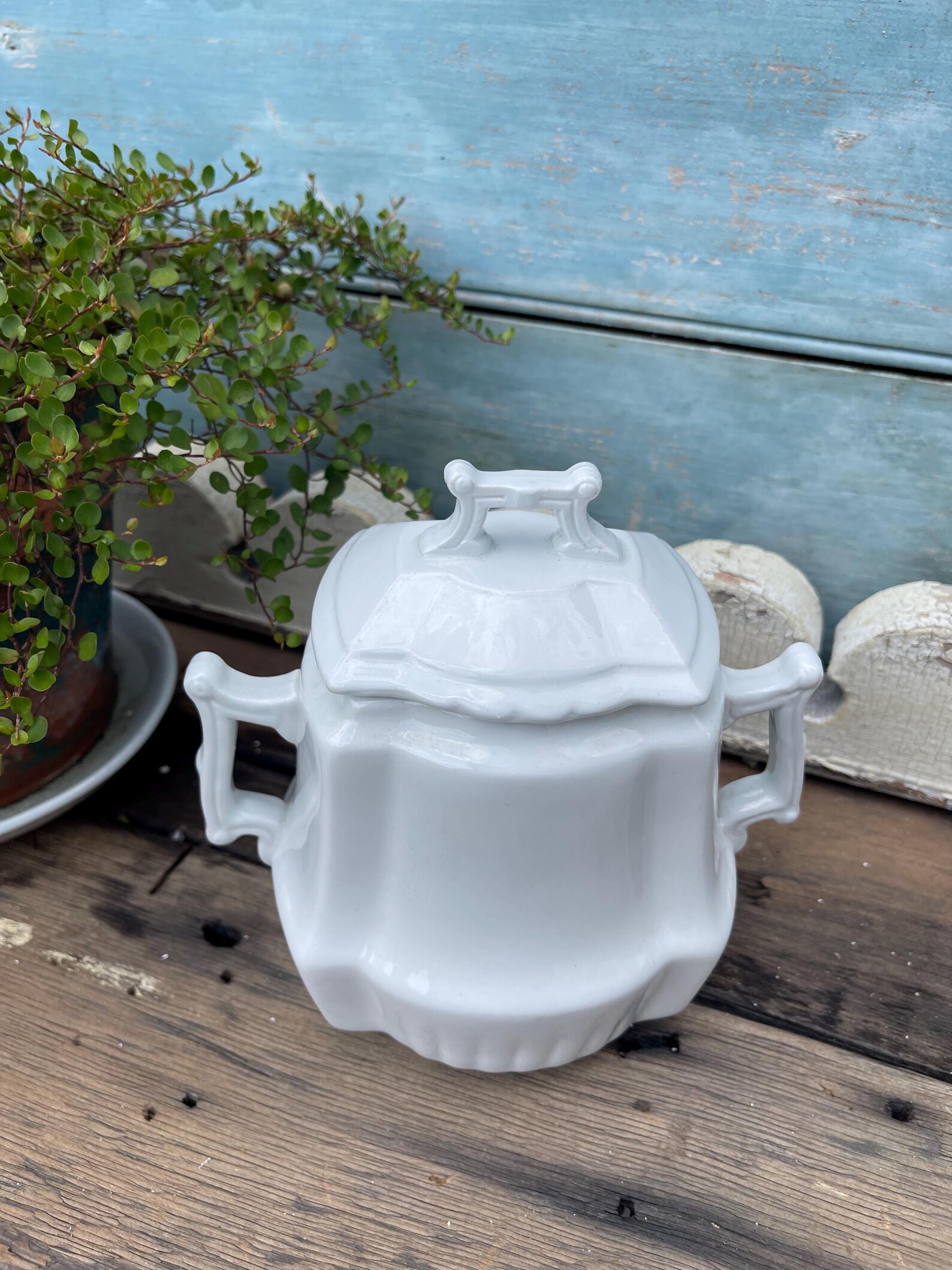 Old English Ironstone Sugar Pot - Etsy