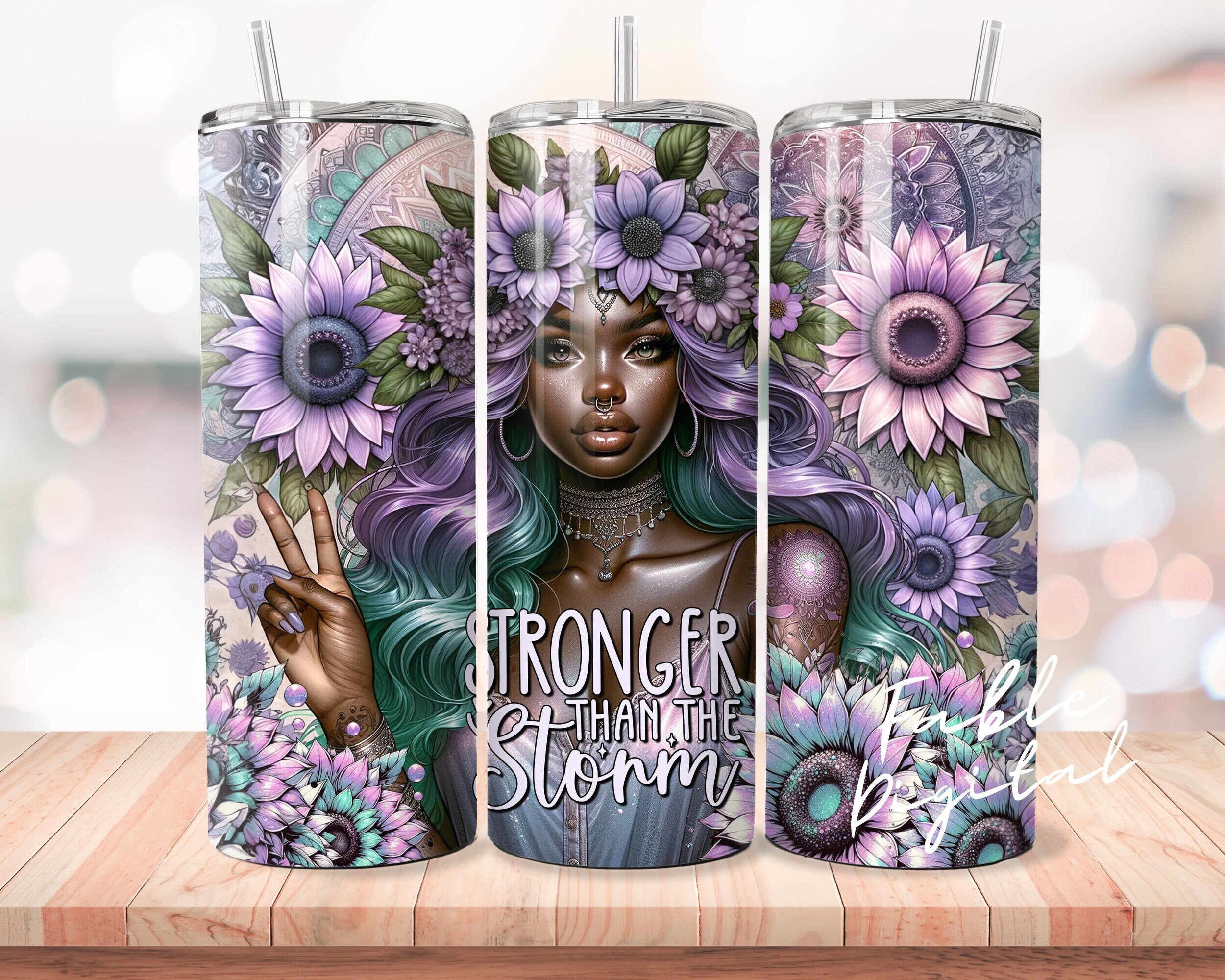 Stronger Than the Storm, Badass Affirmation 20oz Tumbler Wrap ...