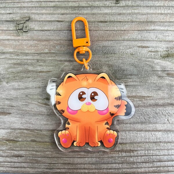 Garfield Keychain - Etsy