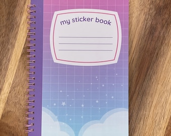 CCS Sakura Pastel Kawaii Reusable Sticker Book, Mini A6 Size Blank ...