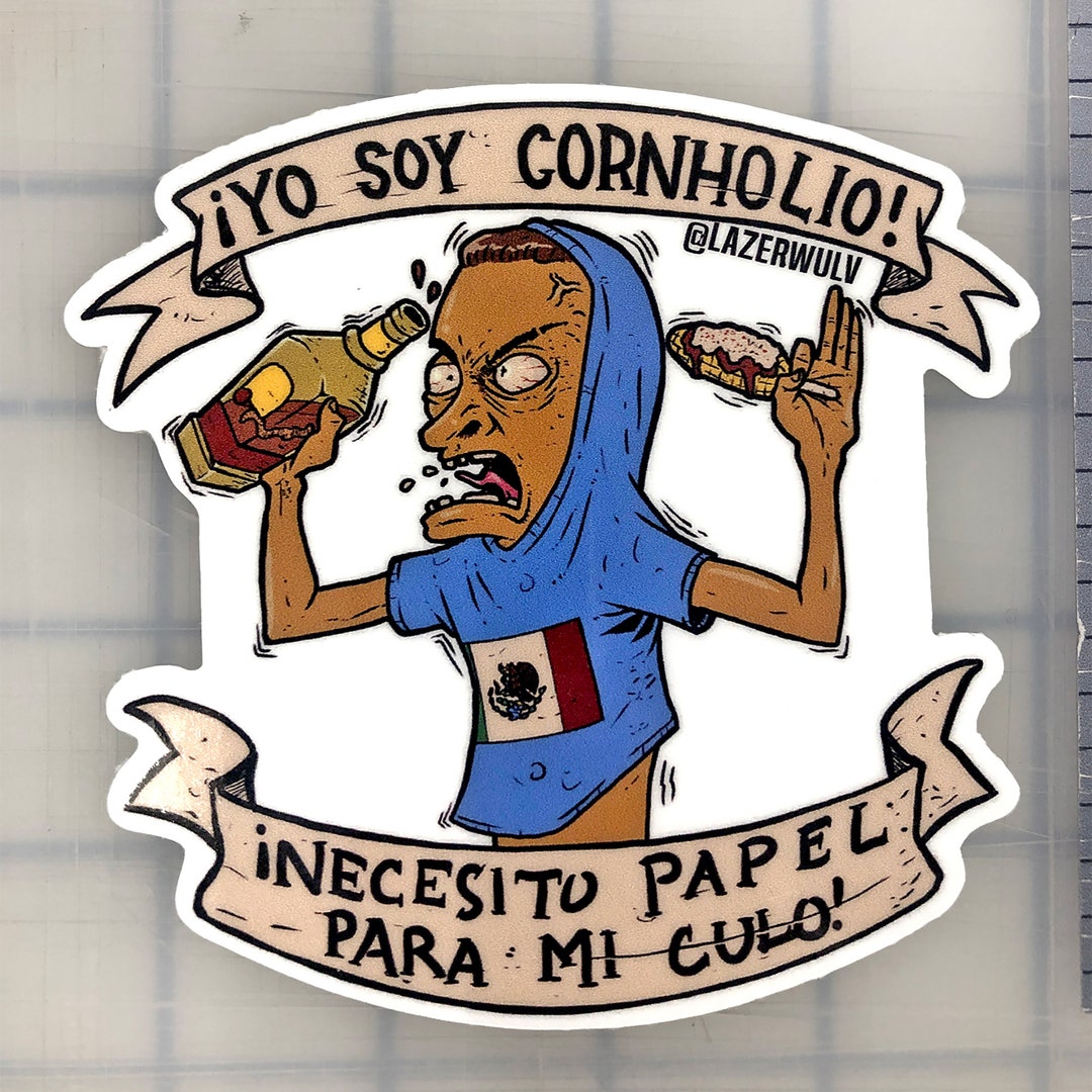 El Cornholio Vinyl Sticker - Etsy