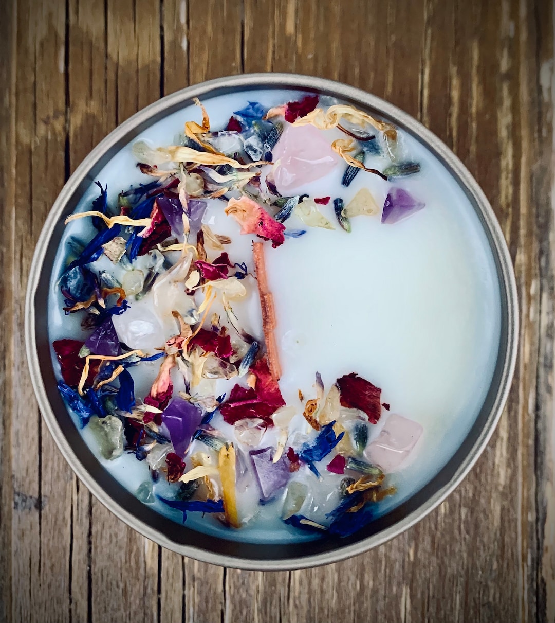 Healing Energy Crystal Candle Aromatherapy Soy Wax Grounding ...