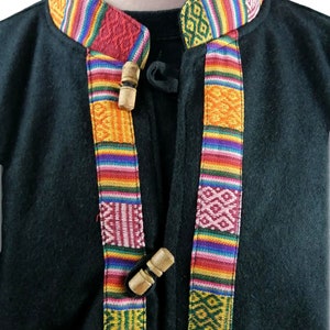 Fairtrade Nepal Trim Felt Jacket - Etsy