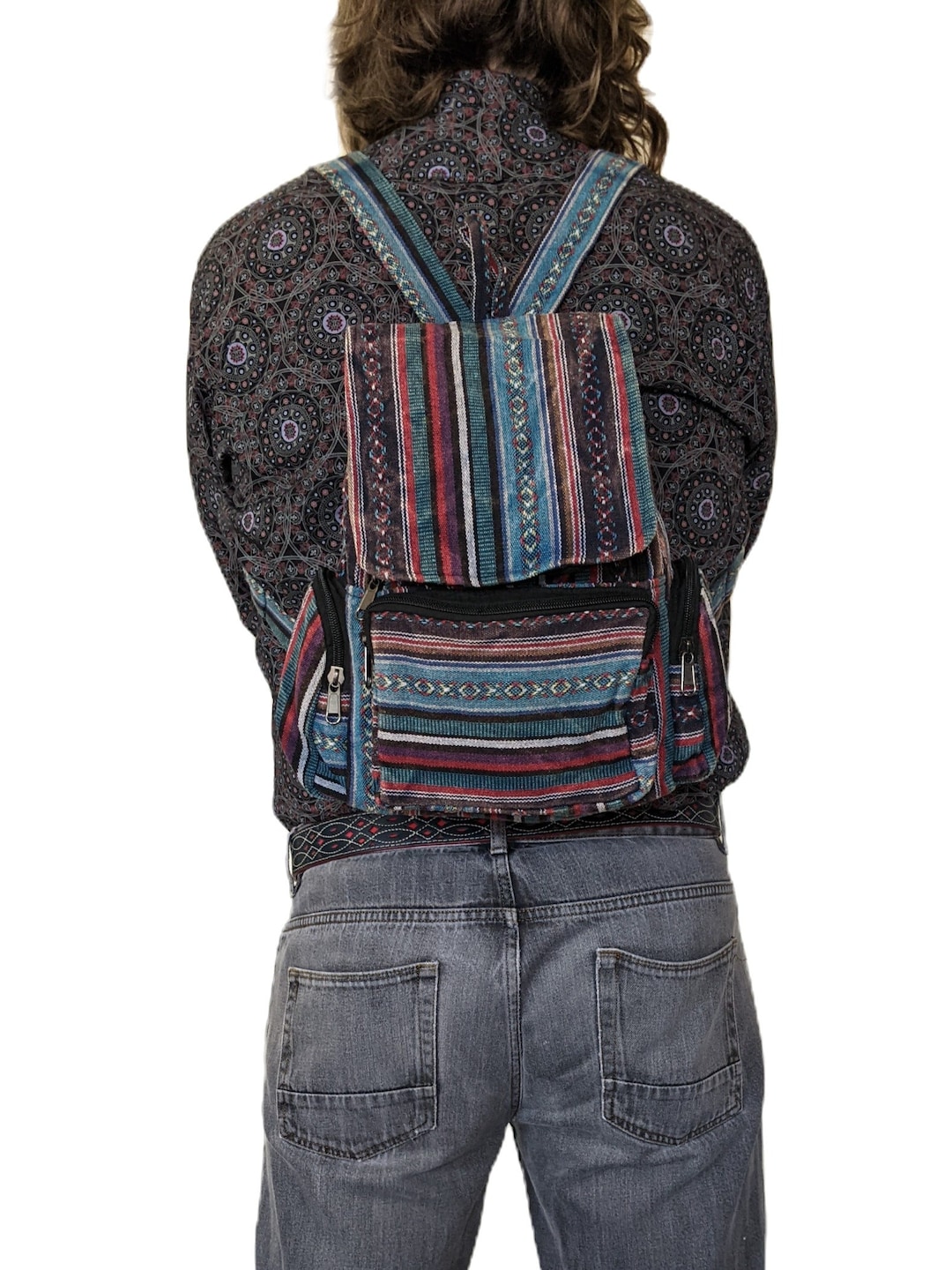 Fairtrade Small Patchwork Woven Nepali Gari Stonewashed Overdyed Cotton ...