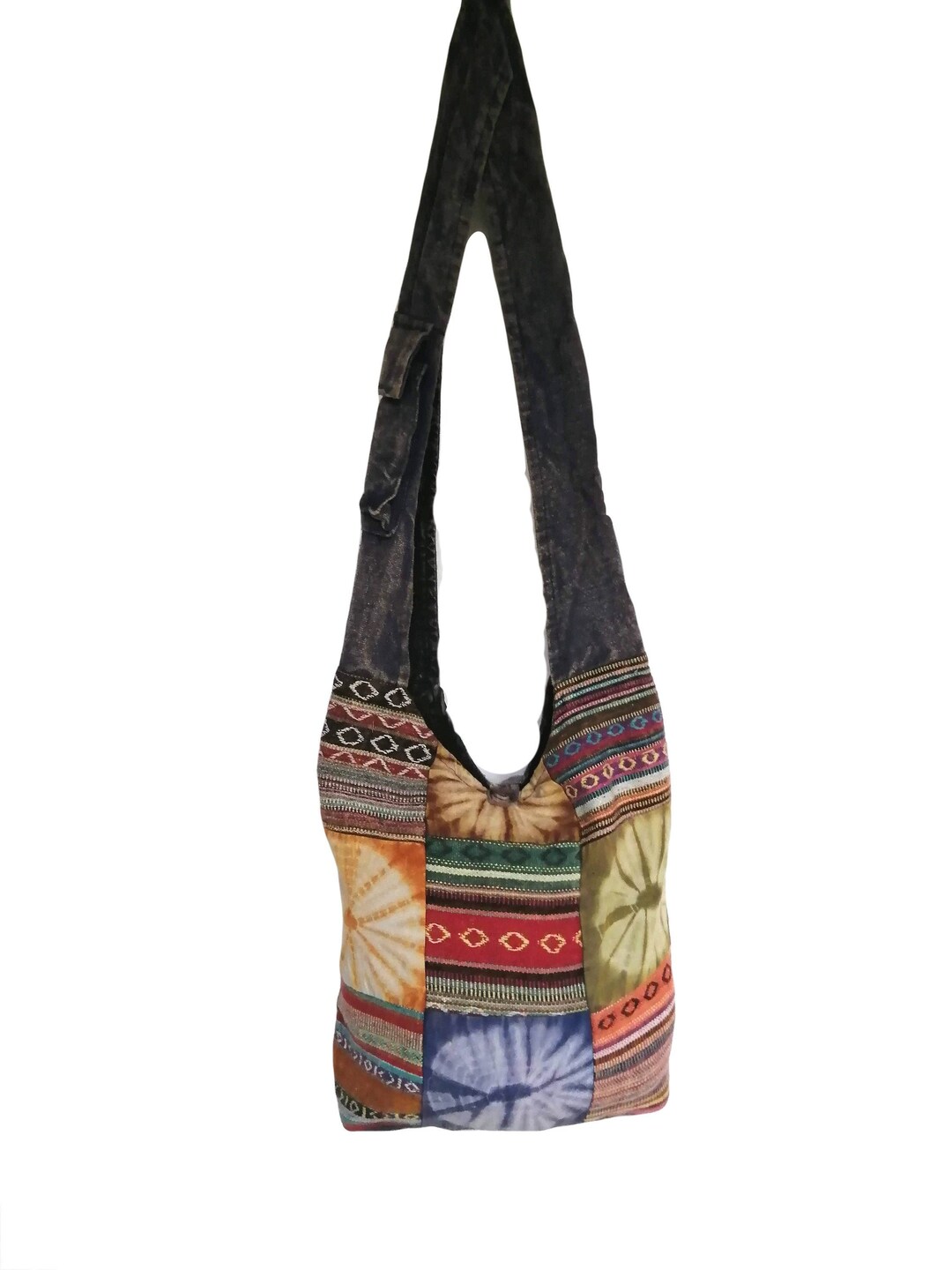 Fairtrade Gari and Tie Dye Cotton Patchwork Baba Fish Bag - Etsy