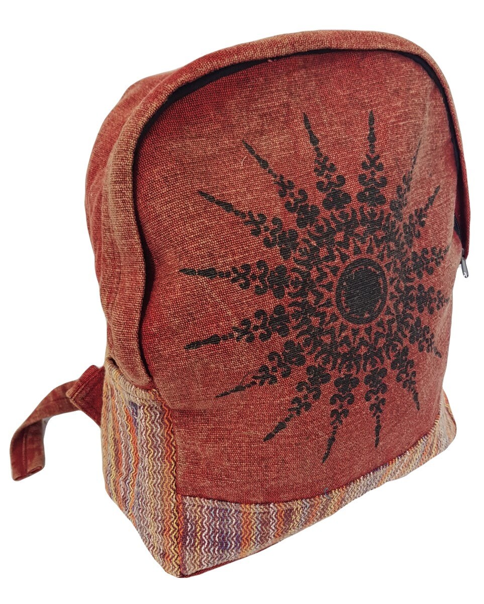 Fairtrade Stonewash Cotton Mandala Backpacks - Etsy