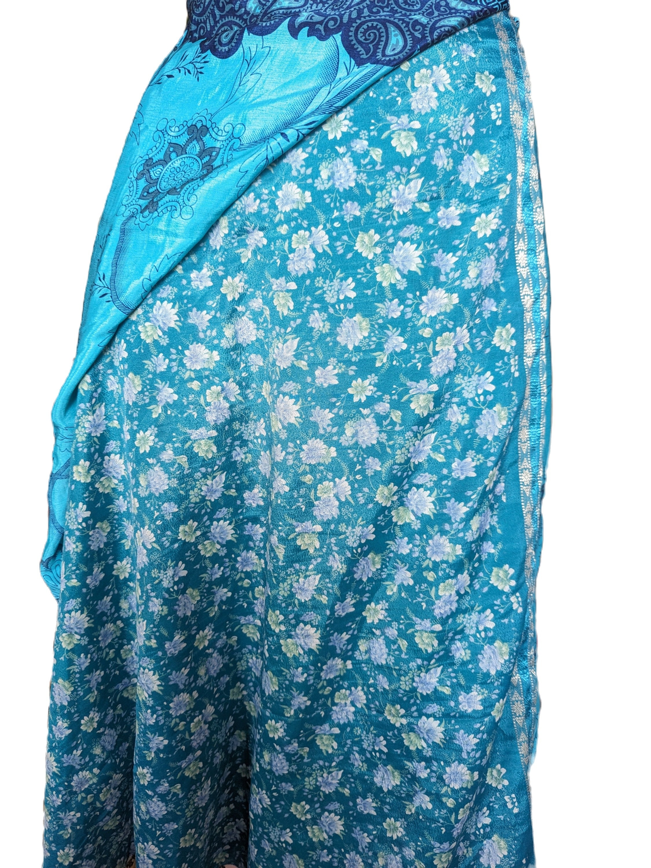 Sari Upcycled Long Wrap Skirt (various Colours) - Etsy