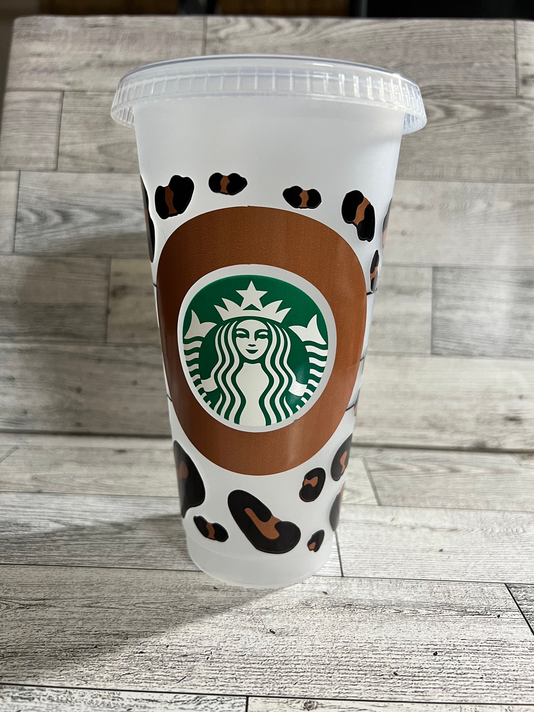 Starbucks Leopard Cold Cup With Straw Friend Gift - Etsy