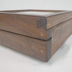 Solid Walnut Shadow Box / Display Case - Etsy