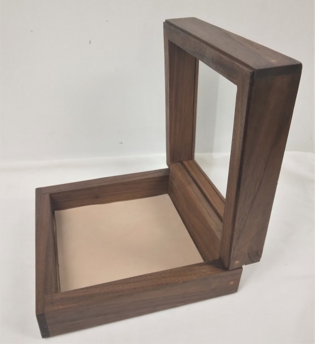 Solid Walnut Shadow Box / Display Case - Etsy