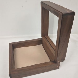 Solid Walnut Shadow Box / Display Case - Etsy