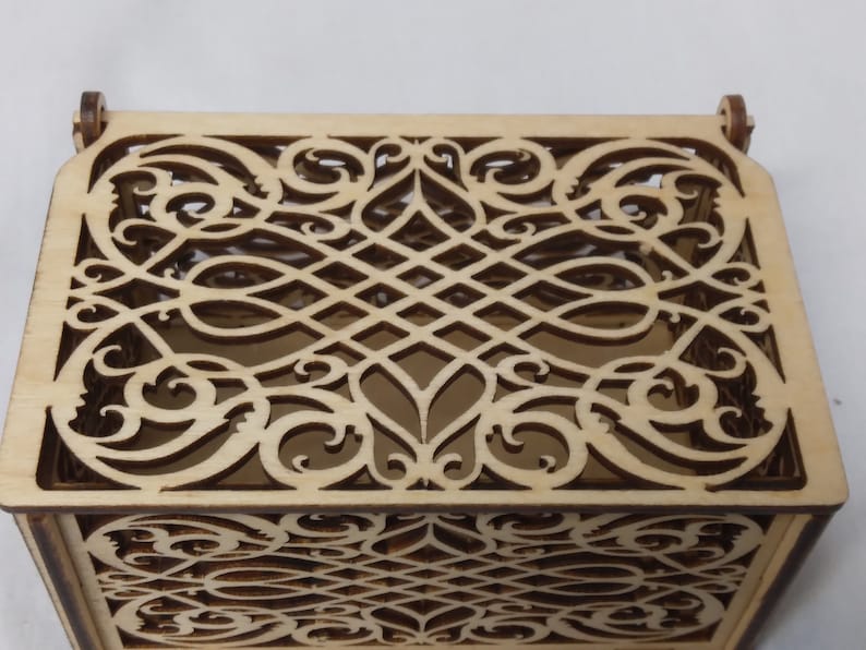 Wooden Laser Cut Stash Box - Etsy