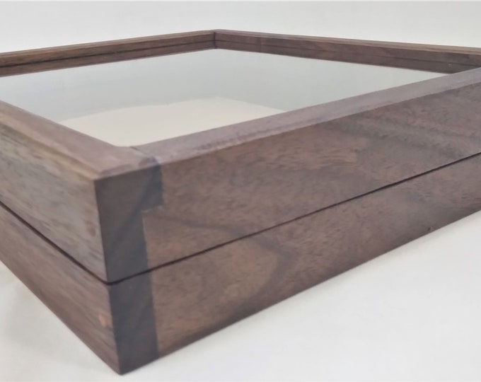 Solid Walnut Display Case - Etsy