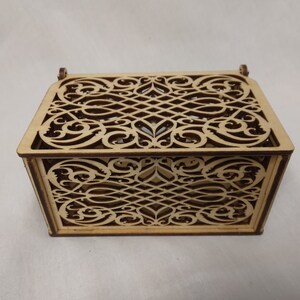 Wooden Laser Cut Stash Box - Etsy
