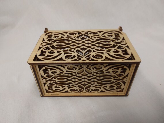 Wooden Laser Cut Stash Box - Etsy