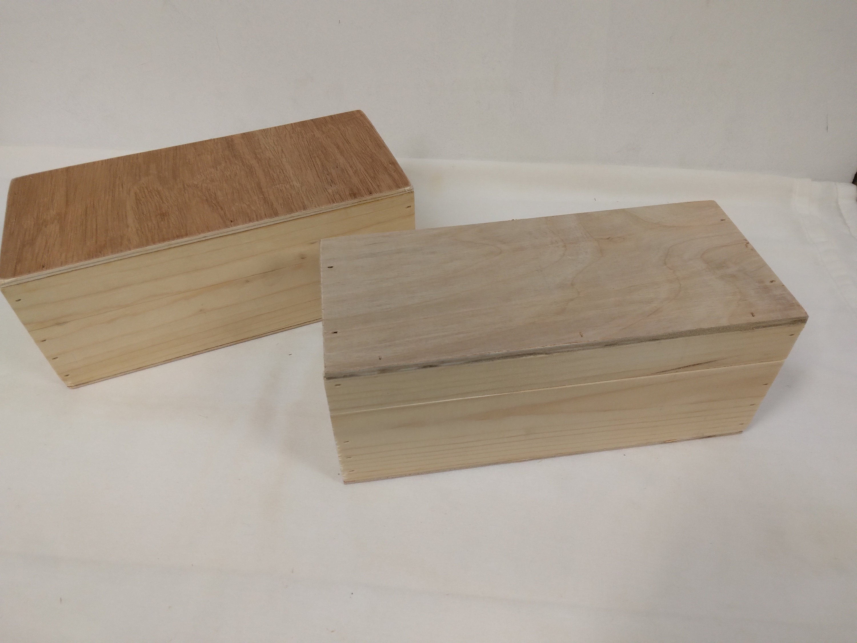 Narrow Size Unfinished Wood Craft Box - Etsy