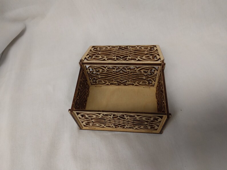 Wooden Laser Cut Stash Box - Etsy