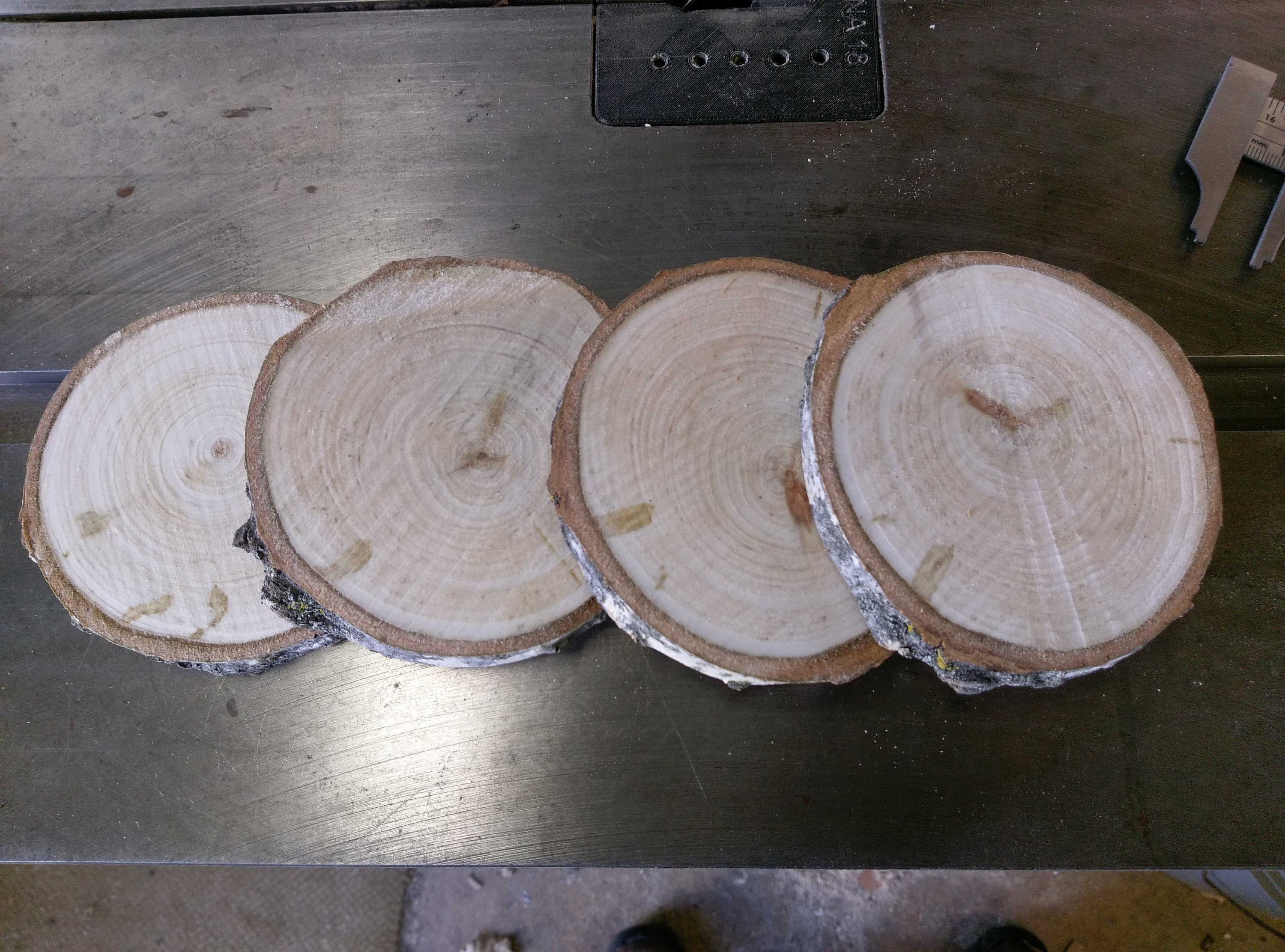Wood Slices Round-set of Six-popple Wood - Etsy