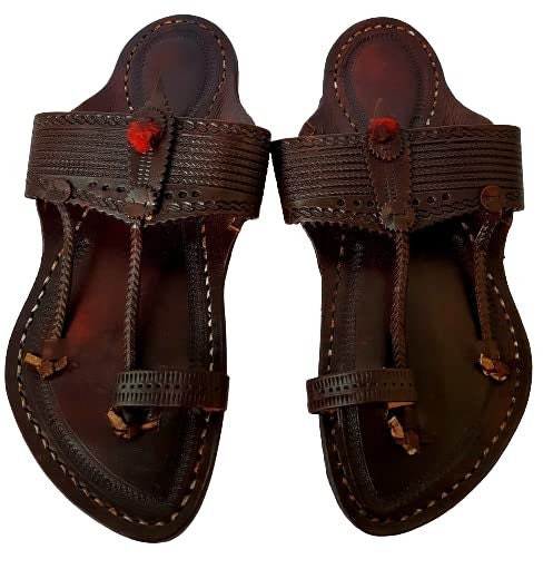 Burge Dark Brown Kolhapuri Chappal For Men | atelier-yuwa.ciao.jp