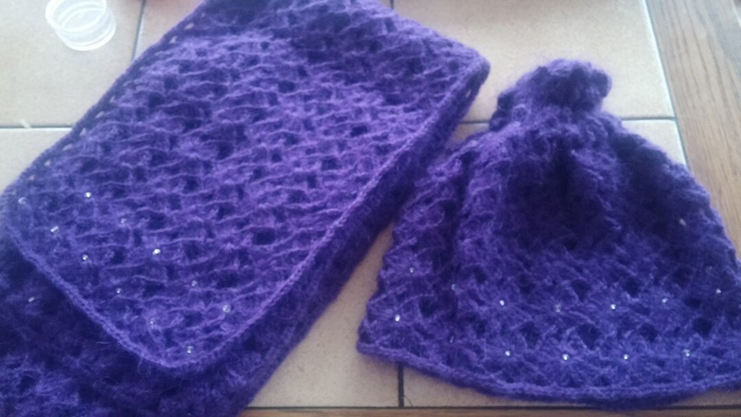 Cap and Scarf Set - Etsy
