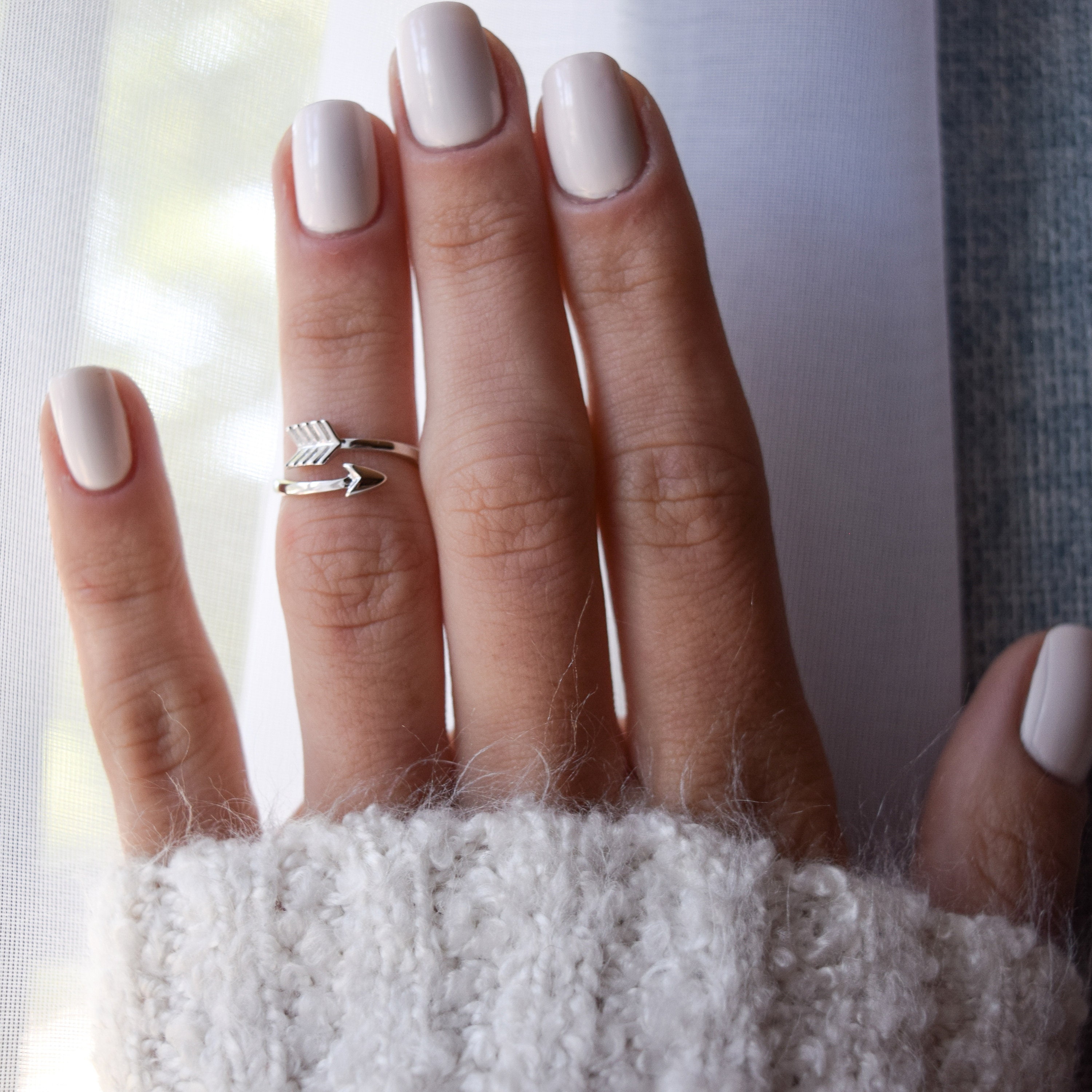 Silver Arrow Ring, Sterling Silver Ring, Boho Ring, Open Ring ...