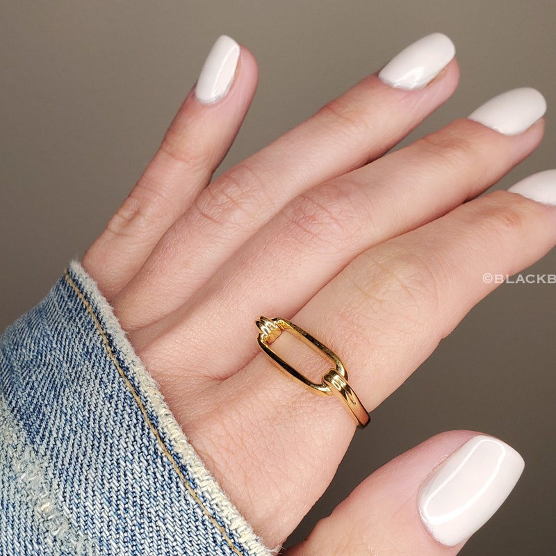 Modern Gold Ring - Etsy