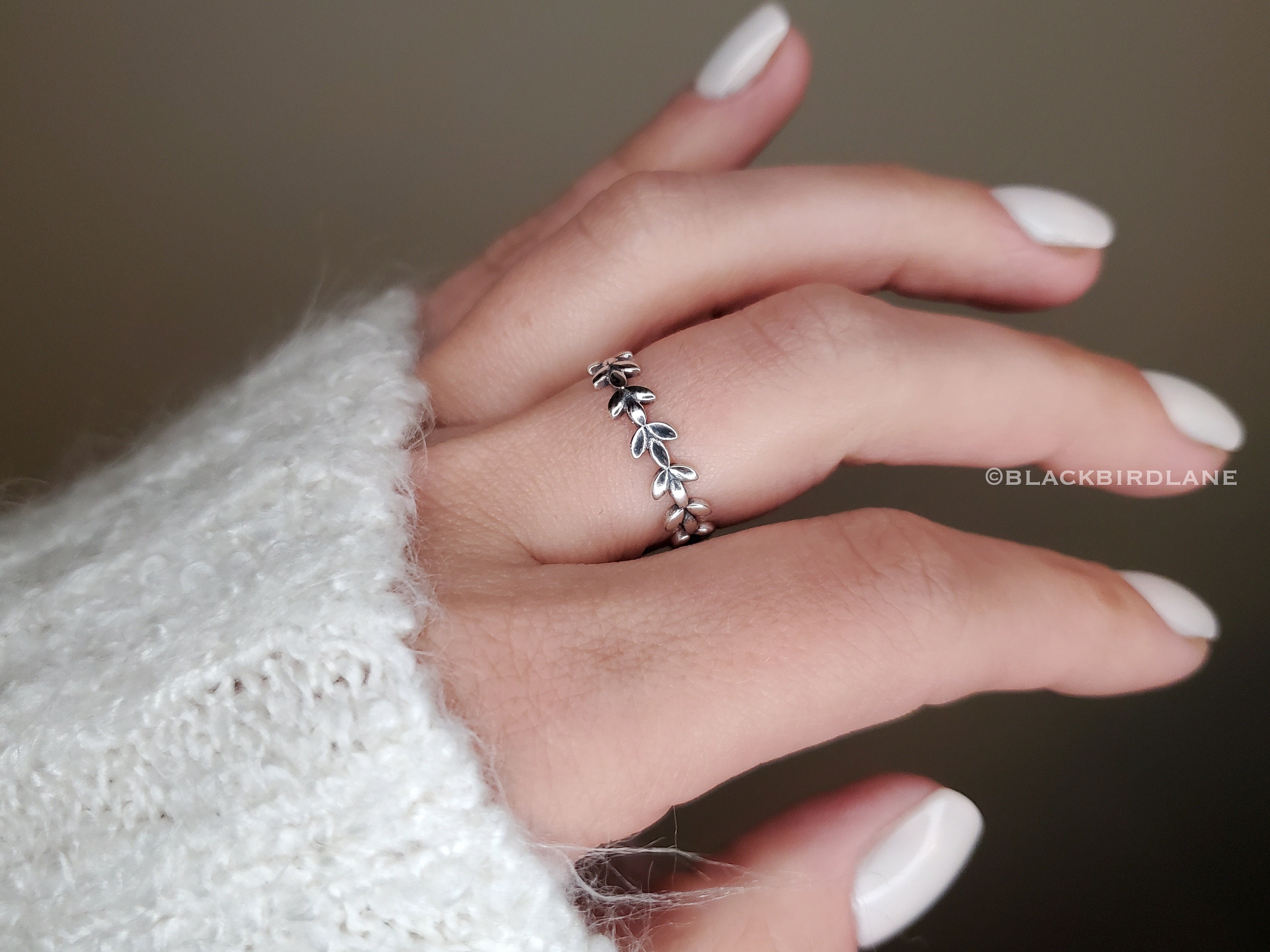 Simple Leaf Ring Sterling Silver Statement Ring Leaf Ring | Etsy