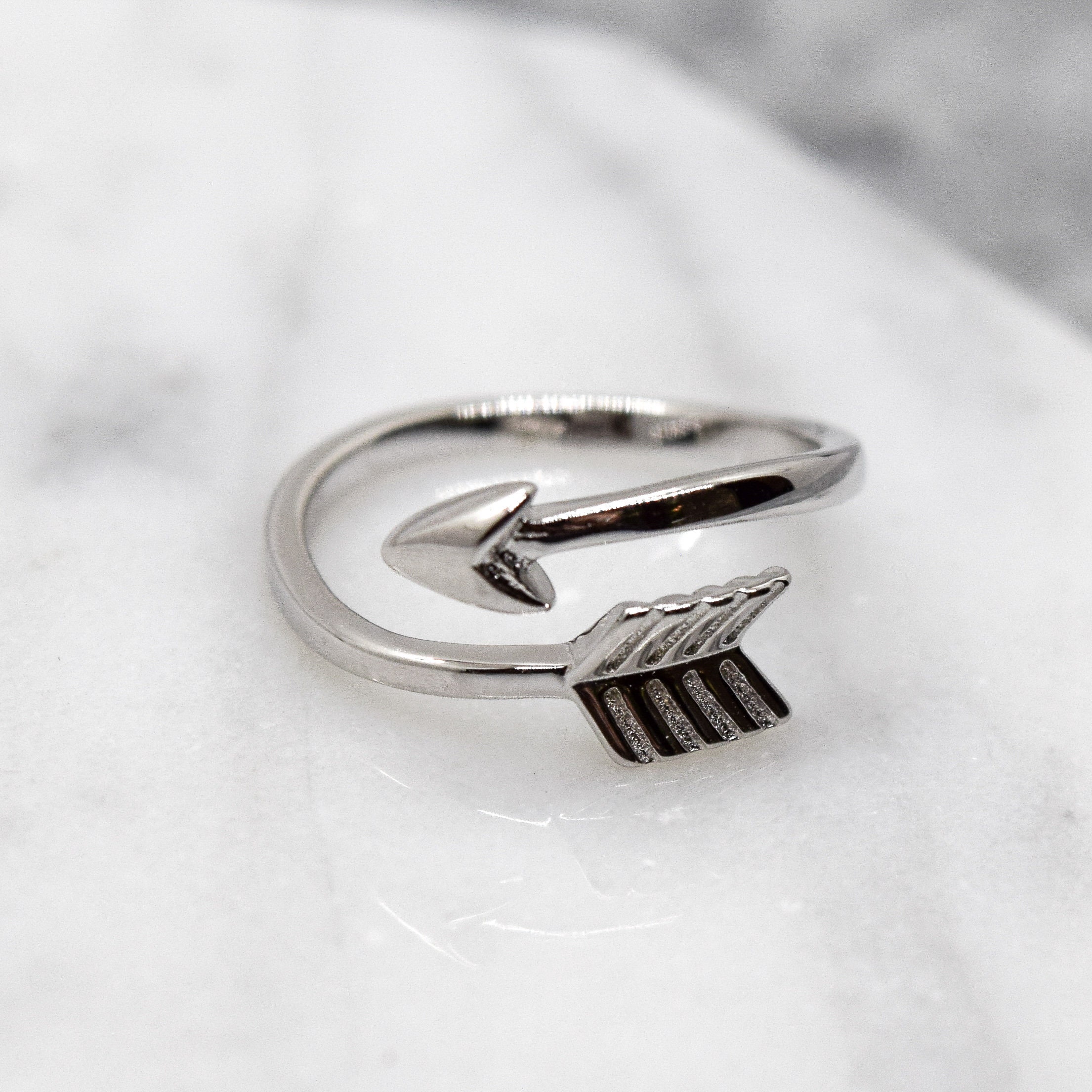Silver Arrow Ring, Sterling Silver Ring, Boho Ring, Open Ring ...