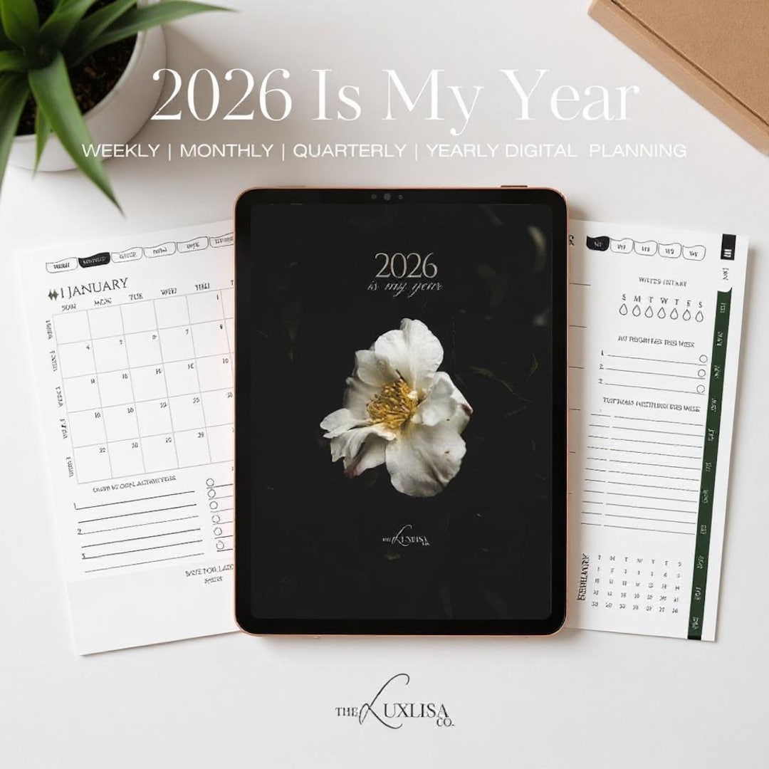2026 Digital Planner | Goal and Ambition Planner (PDF Download) - Etsy