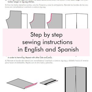 WRAP PANTS PDF Sewing Patterns and Tutorial in Sizes Xxs-5xl, 2 Waist ...