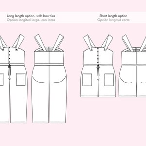 BIB OVERALL PDF Sewing Pattern and Tutorial in Sizes Xxs-5xl, Long and ...