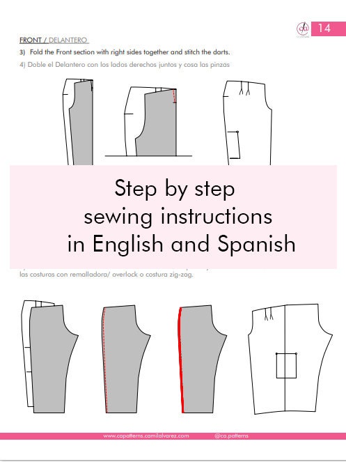 CARGO PANTS PDF Sewing Pattern and Tutorial, Sizes Xxs-5xl, Joggers ...
