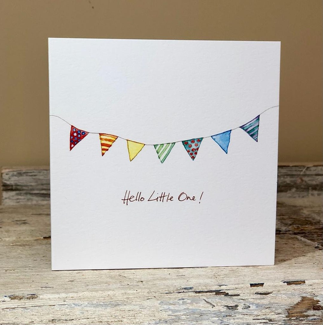 Hello Little One Card New Baby Card Baby Card Baby Arrival Card - Etsy