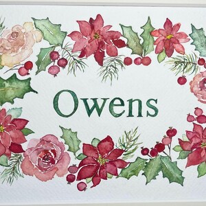 Original Painted Floral Wreath (personalised Wording Optional) - Etsy