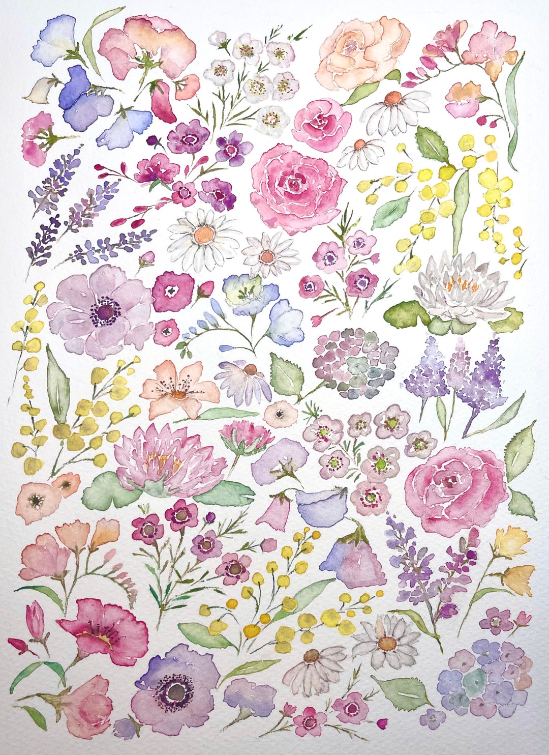 Bespoke Flower Panel Various Sizes - Etsy