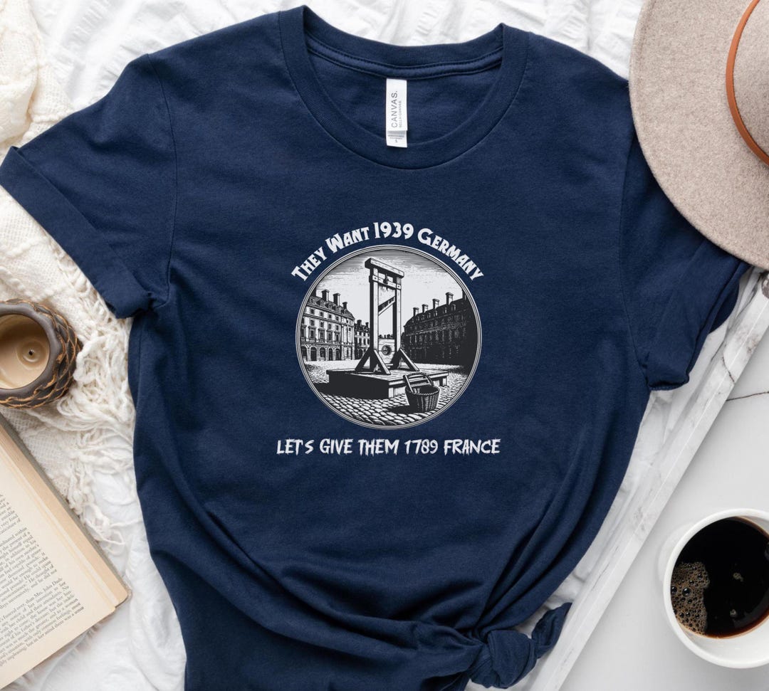 Guillotine French Revolution Protest Tee, Eat the Rich, No Kings ...