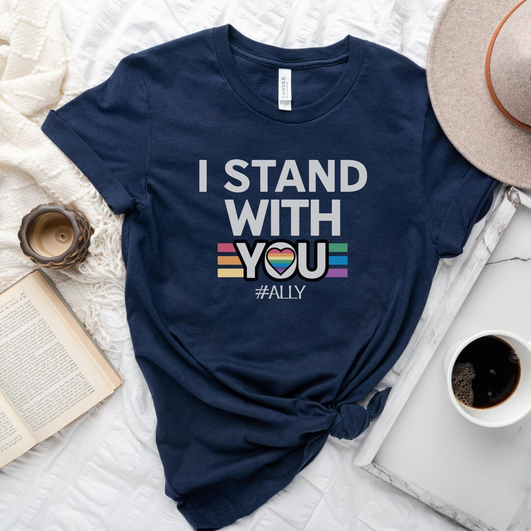 LGBTQ Ally T-shirt, Supportive Pride Apparel, Human Rights, Social ...